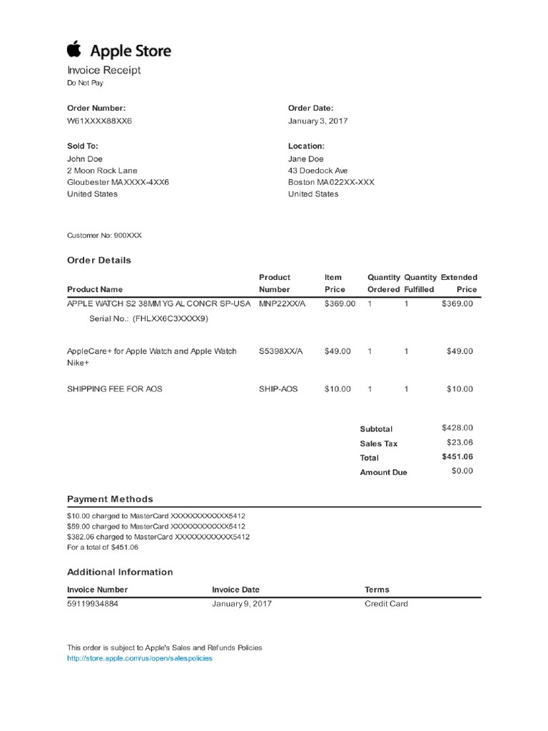 Apple Receipt | PDF