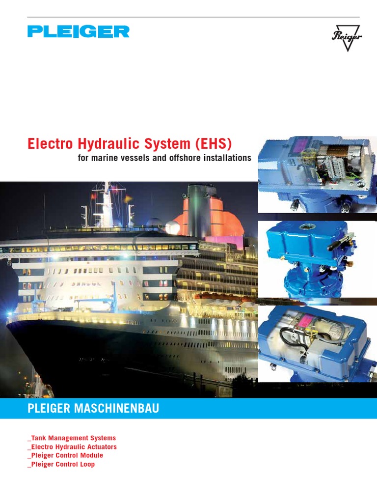 Pleiger Electro Hydraulic System (EHS) | PDF | Actuator | Valve