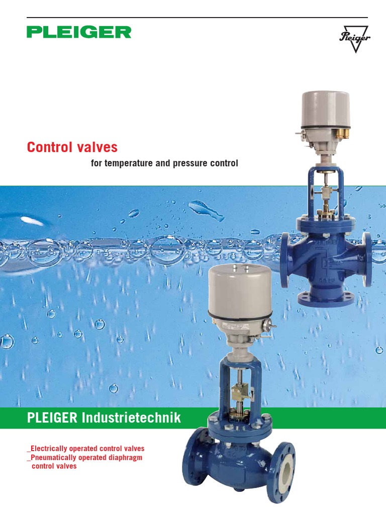 Pleiger Temperature and Pressure Control | PDF | Valve | Mechanical ...