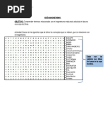 Sopa de Letras de Sistema Circulatorio | PDF