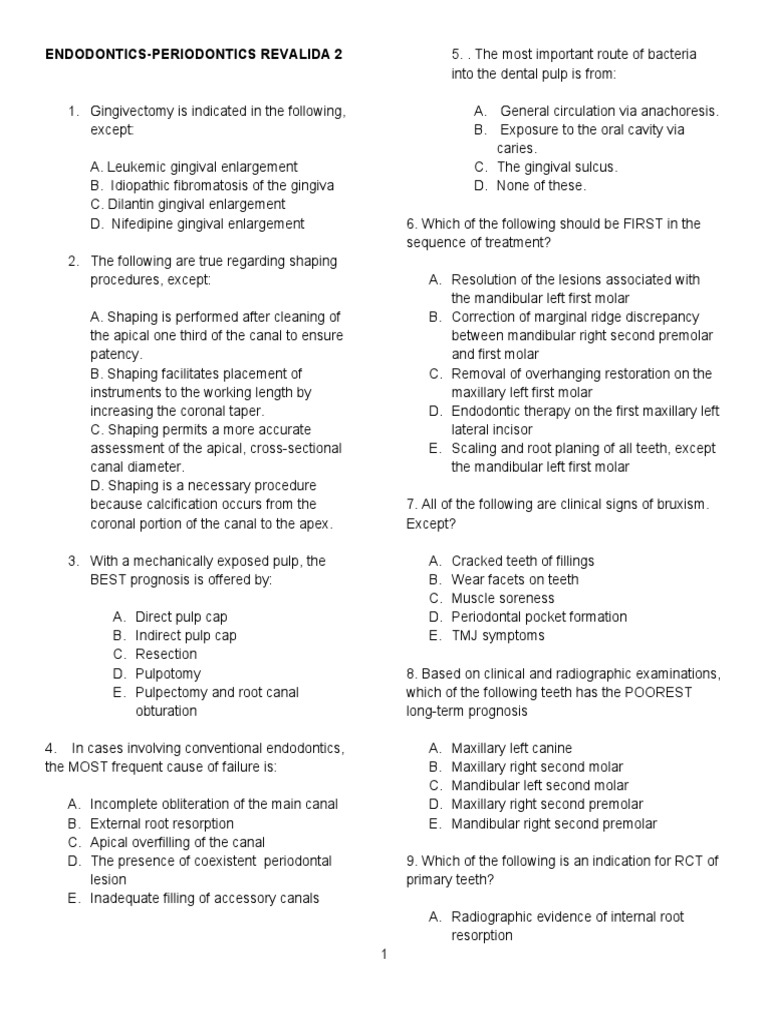 1 eNDODONTICS To Print | PDF | Periodontology | Mouth