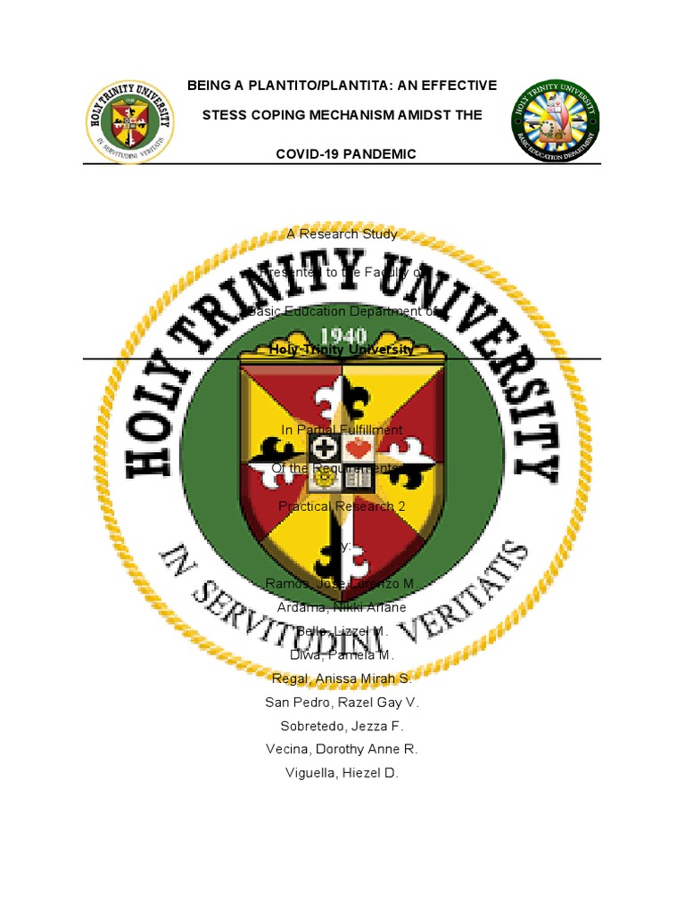 Being A Plantito/Plantita: An Effective Stess Coping Mechanism Amidst ...