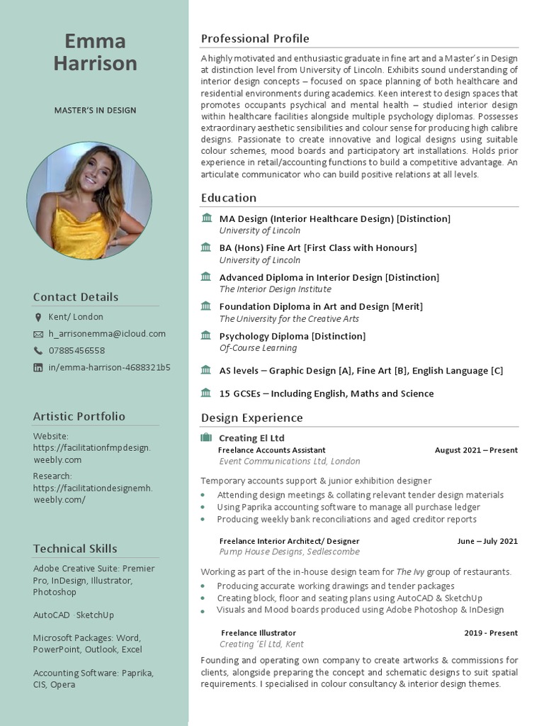 CV Emma H 2021 | PDF