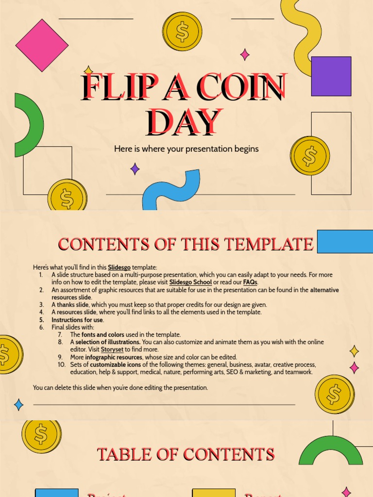 Flip A Coin Day by Slidesgo | PDF | Planets | Solar System