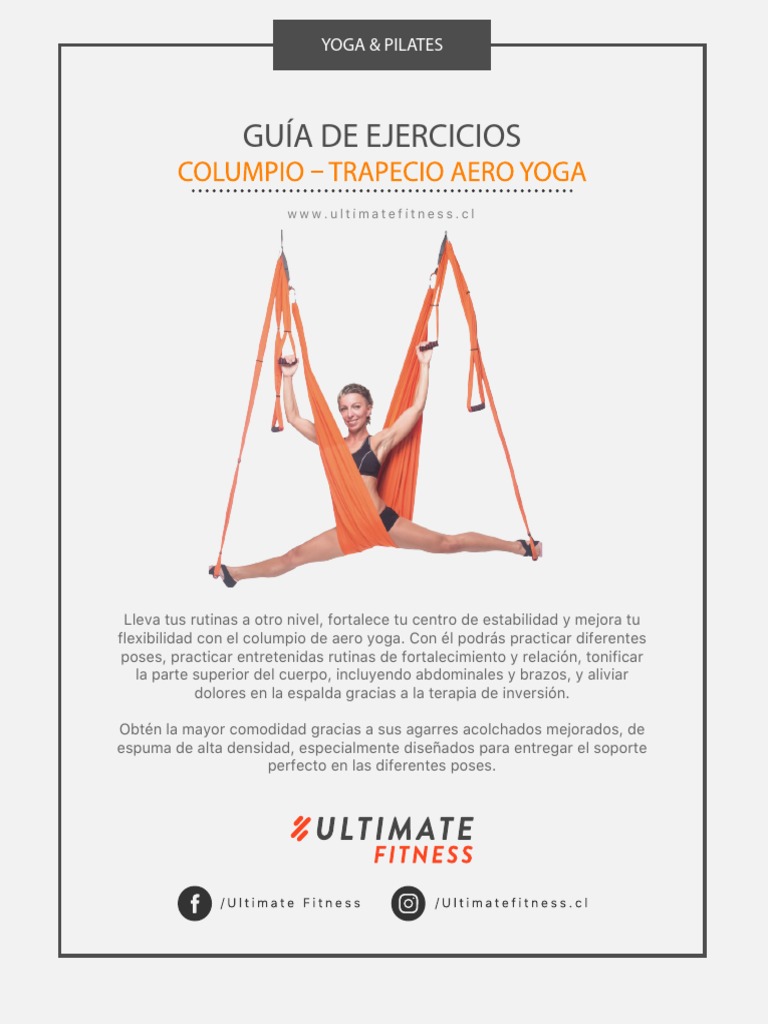 Guía de Ejercicios Columpio Trapecio Aero Yoga | PDF