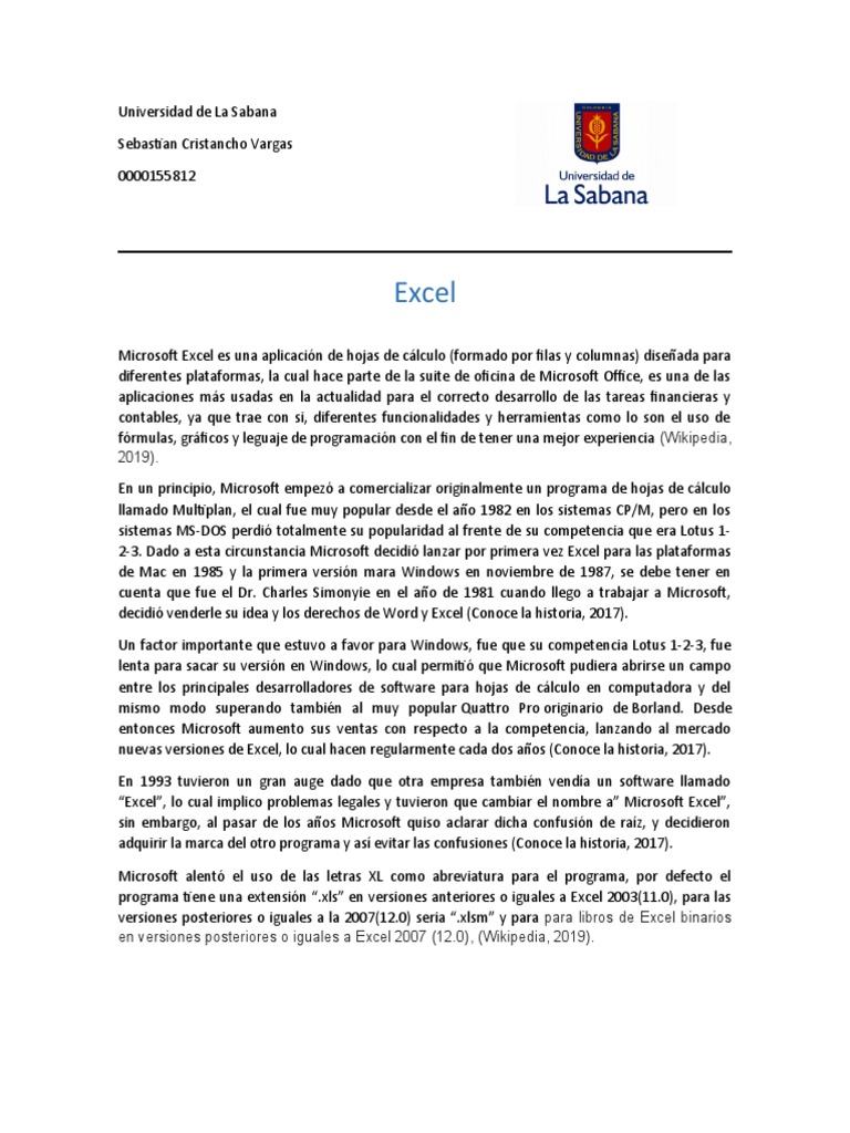 Historia y evolución de Microsoft Excel: de sus inicios hasta la ...