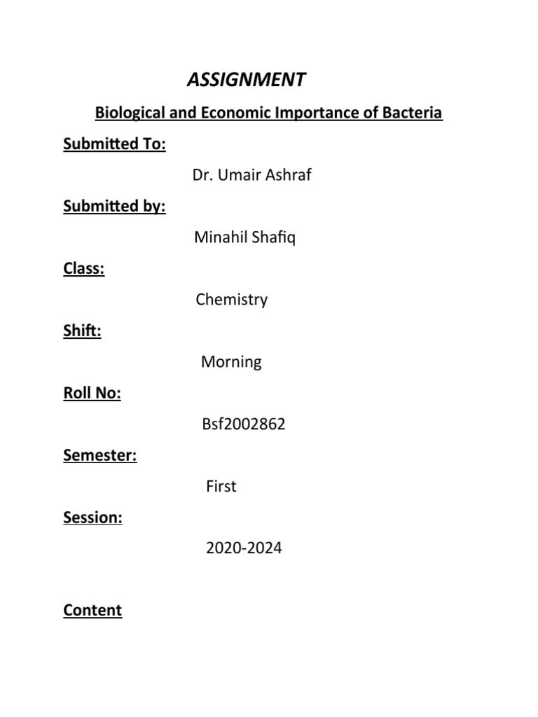Ecological and Economic Roles of Bacteria | PDF | Soil | Fermentation