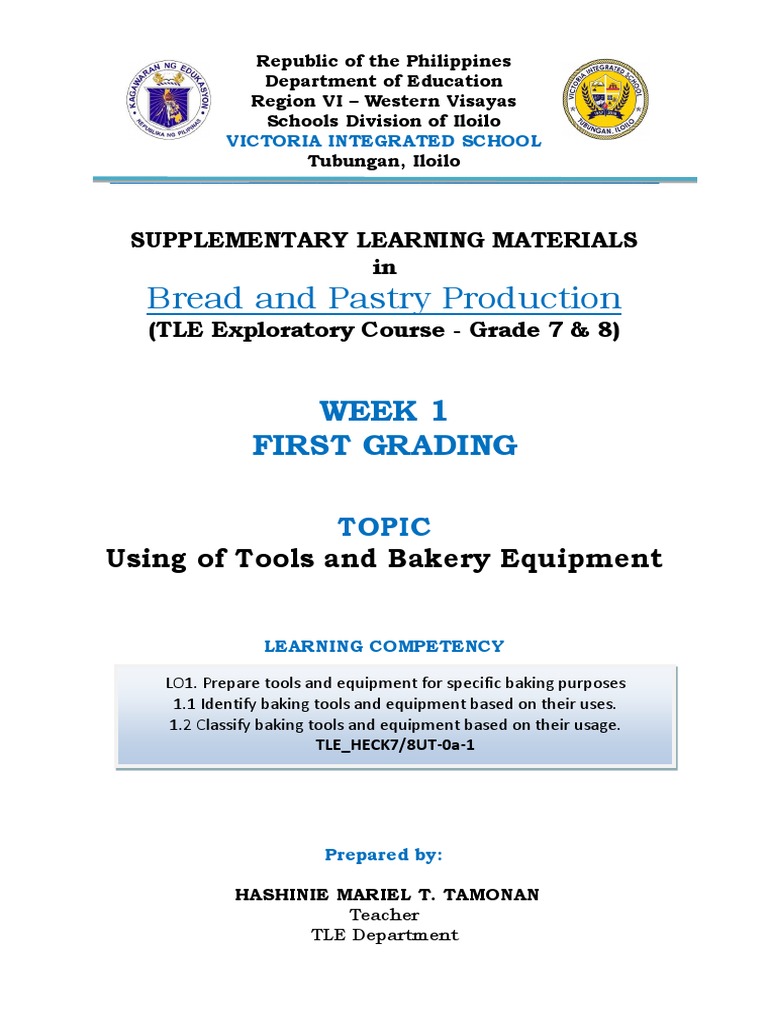 G7 BPP-Week-1 | PDF | Cakes | Baking