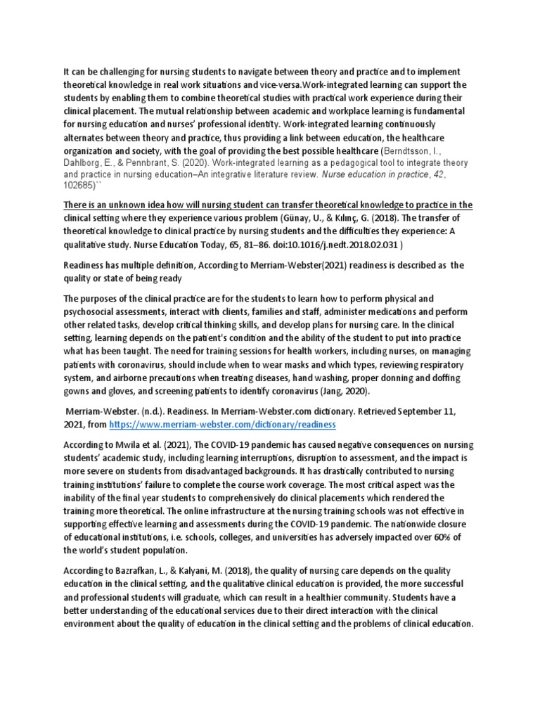 RRL | PDF | Nursing | Theory