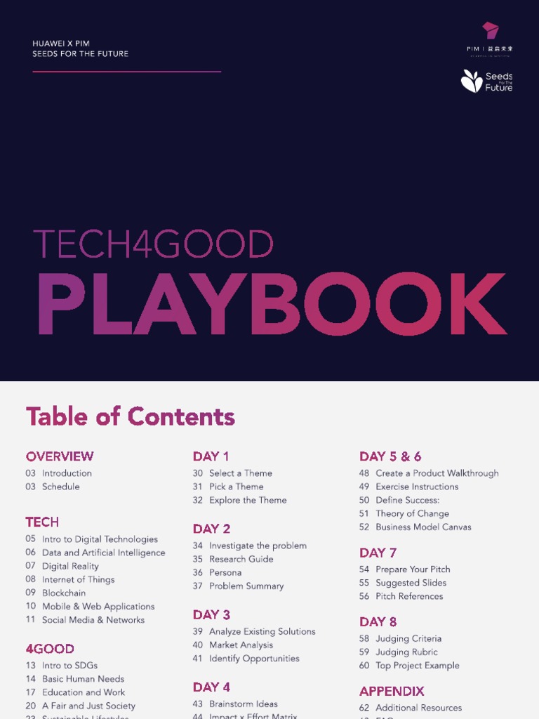 Seeds 21 Tech4Good Playbook | PDF | Augmented Reality | Artificial ...