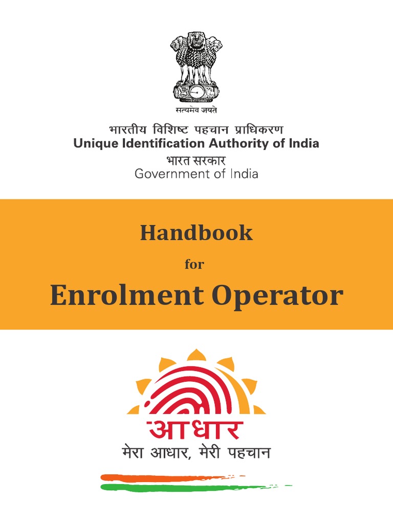Handbook: Enrolment Operator | PDF | Biometrics | Identity Document