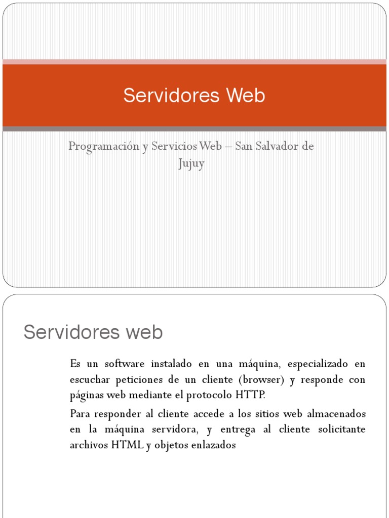 Servidor de Aplicaciones Web | PDF | Red mundial | Internet y web