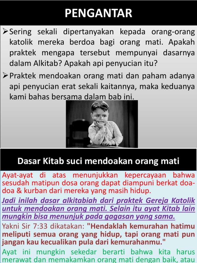 Doa untuk Orang Mati dan Api Penyucian | PDF