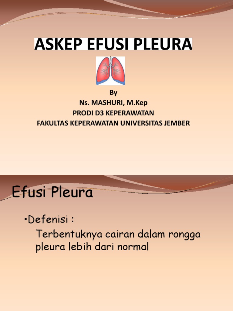 Askep Efusi Pleura | PDF