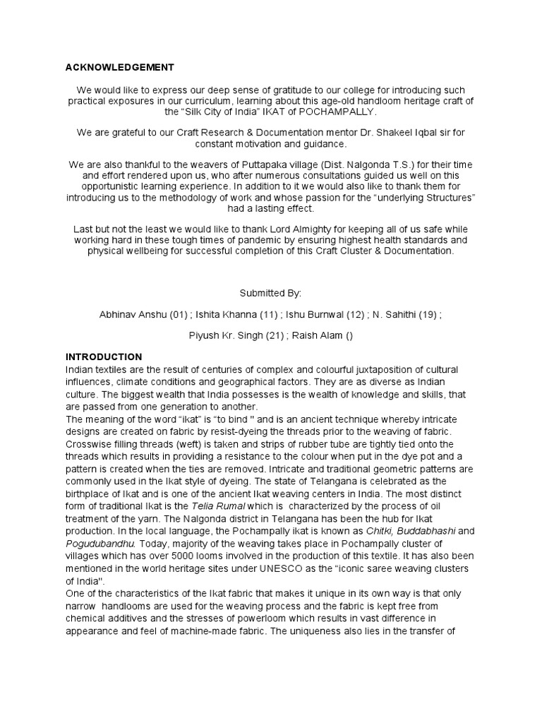 Acknowledgement: Pogudubandhu. Today, Majority of The Weaving Takes ...