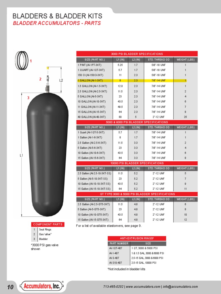 Kit Bladder | PDF | Gallon | Liquids