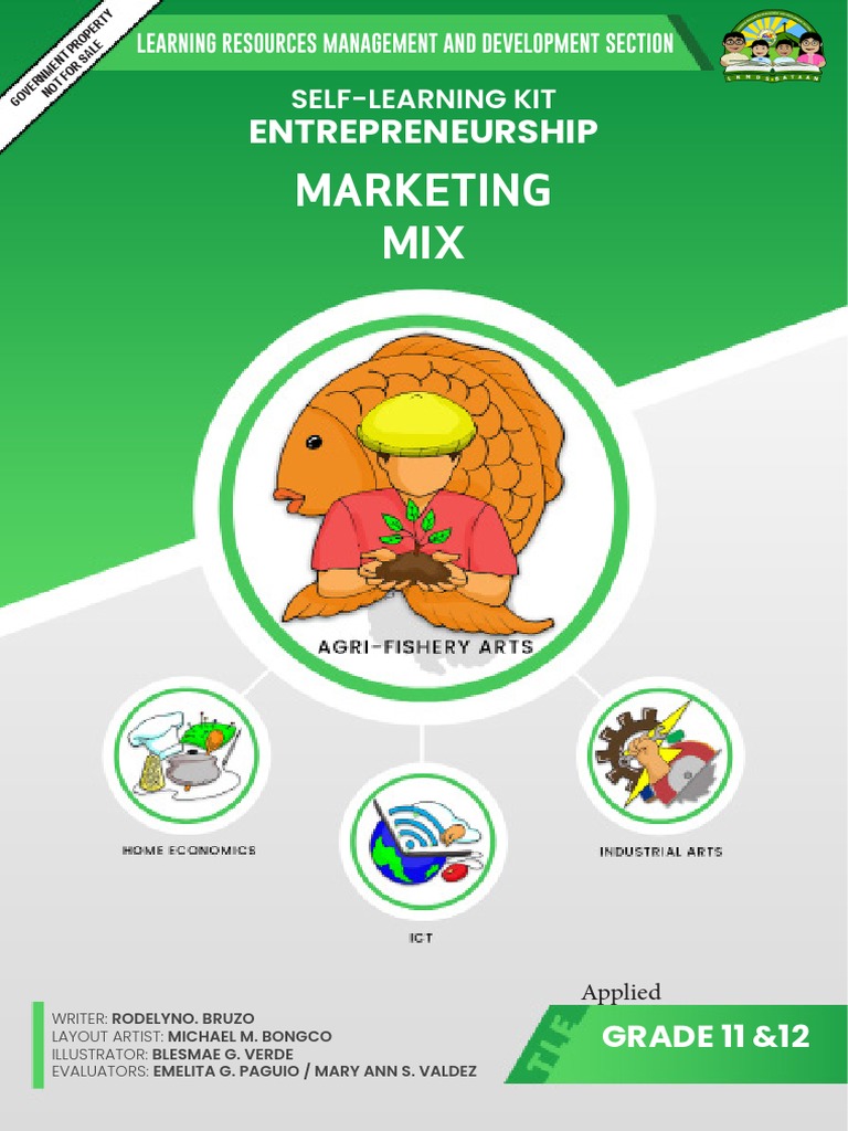 SHS - SLK - Entrepreneurship Marketing Mix | PDF | Marketing | Pricing