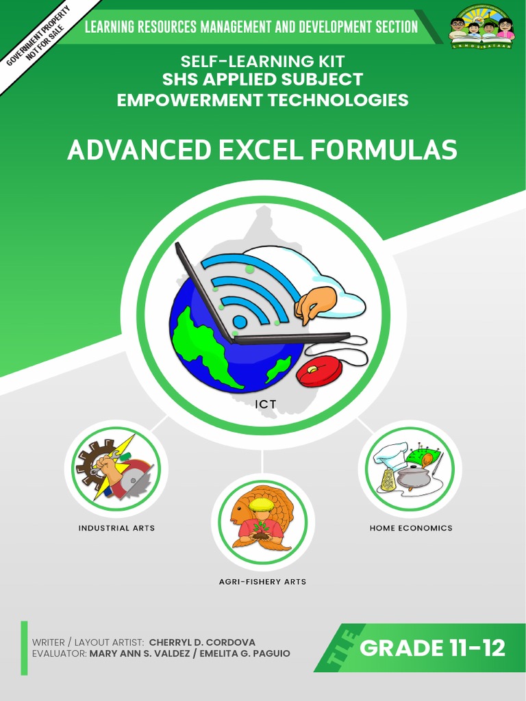 Shs Slk Applied Etech Advanced Excel Formulas Pdf Microsoft Excel