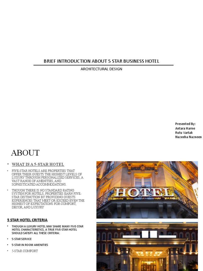 5-STAR Business Hotel Introduction | PDF | Restaurants | Hotel