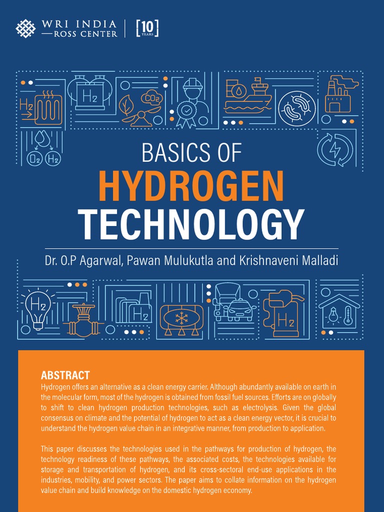 Basics of Hydrogen Technology | PDF | Hydrogen | Gasification