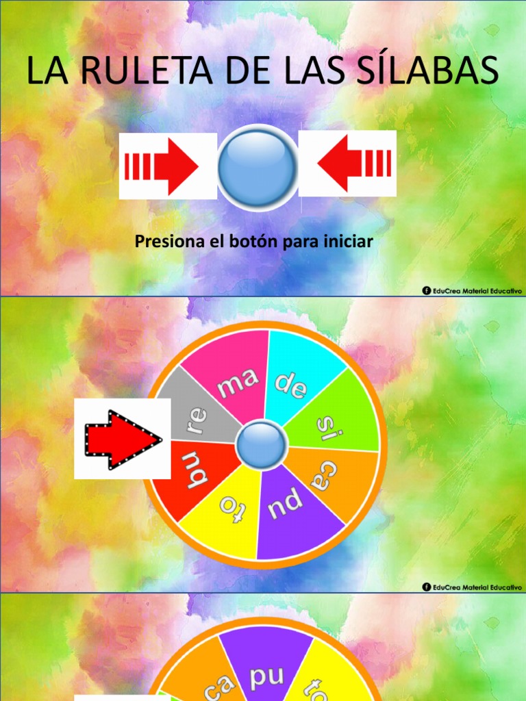 Digi004. La Ruleta de Las Silabas | PDF