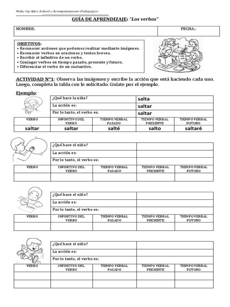 Guia VERBOS | PDF | Verbo | Lingüística