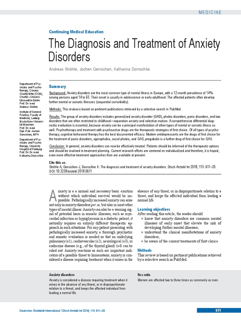 Anxiety 2 | PDF | Anxiety Disorder | Generalized Anxiety Disorder