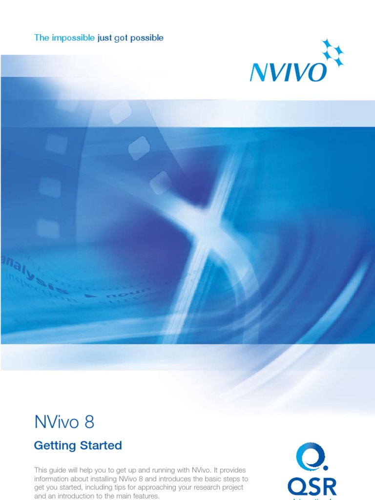 NVivo8 Getting Started Guide | PDF | Icon (Computing) | Microsoft Windows