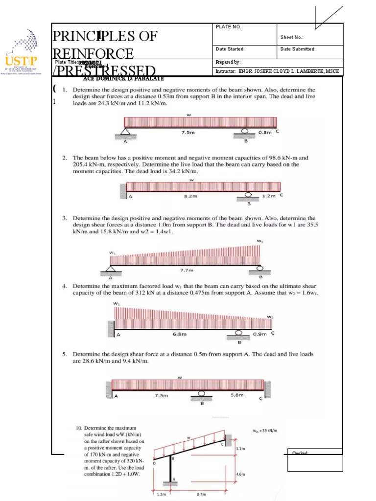 Plate Template - Boarder - PRPC | PDF | Structural Engineering ...