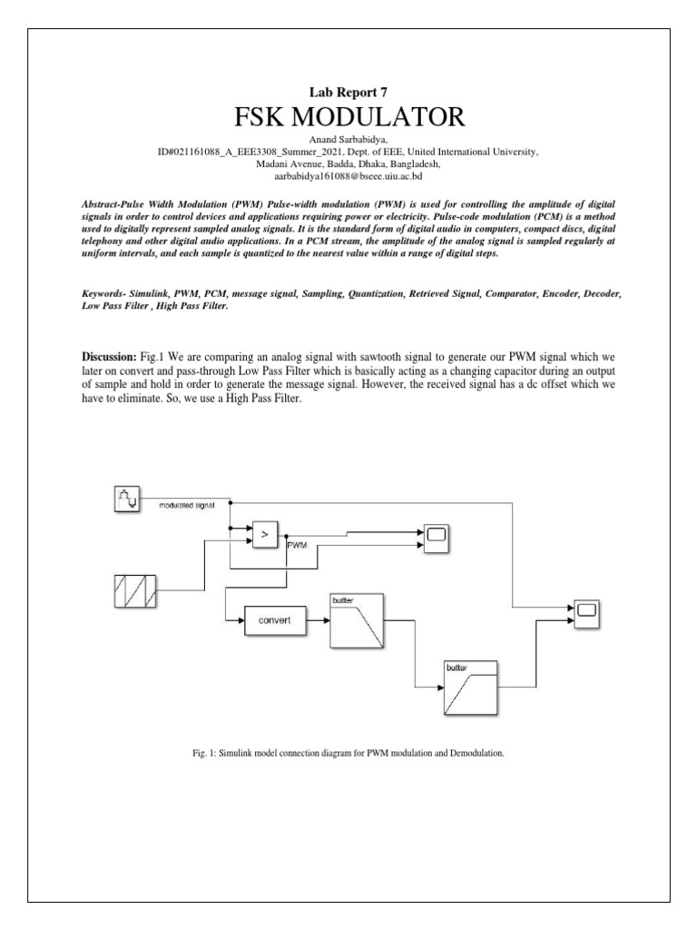 Lab Report 2 | PDF | Modulation | Algorithms