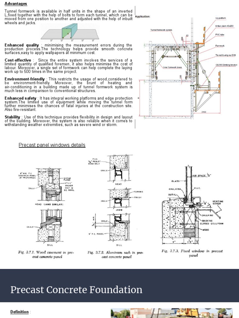 Tubular Formwork Precast Foundation Wall Twin Wall | PDF | Wall ...