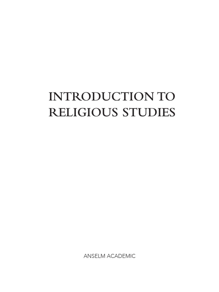 Introduction To Religious Studies Chapter 3 | PDF | Genesis Creation ...