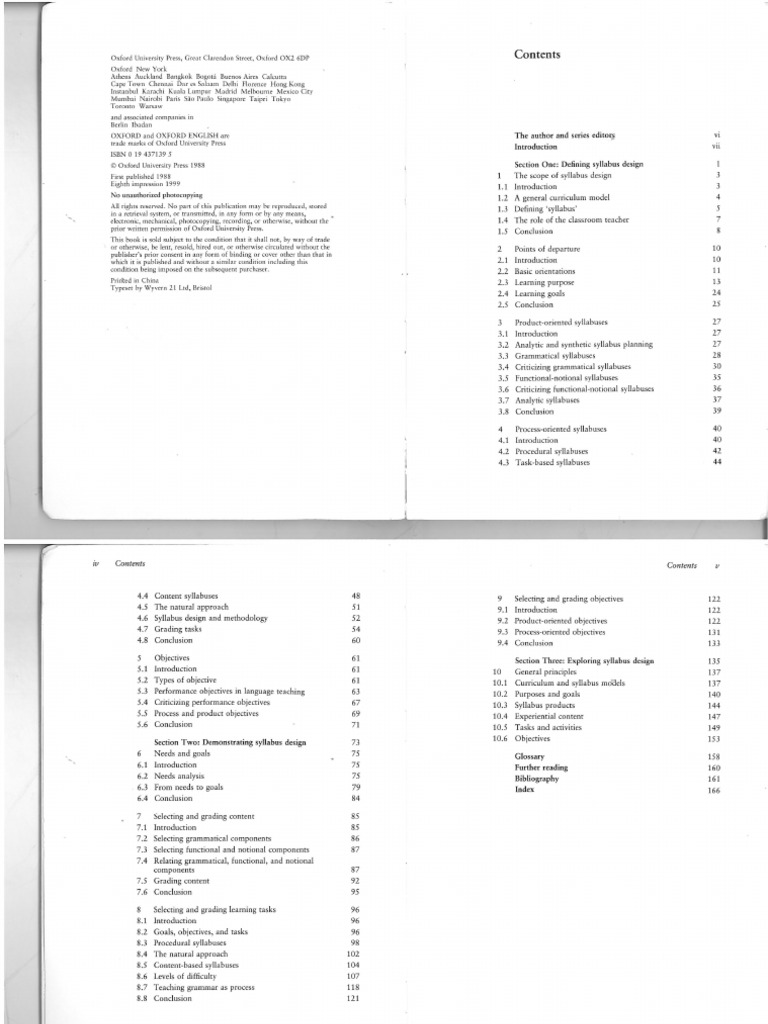 Nunan Syllabus Design | PDF