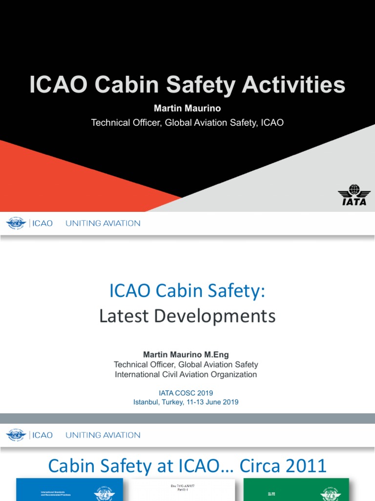 Icao Cabin Safety Activities | PDF | Flight Attendant | Aviation