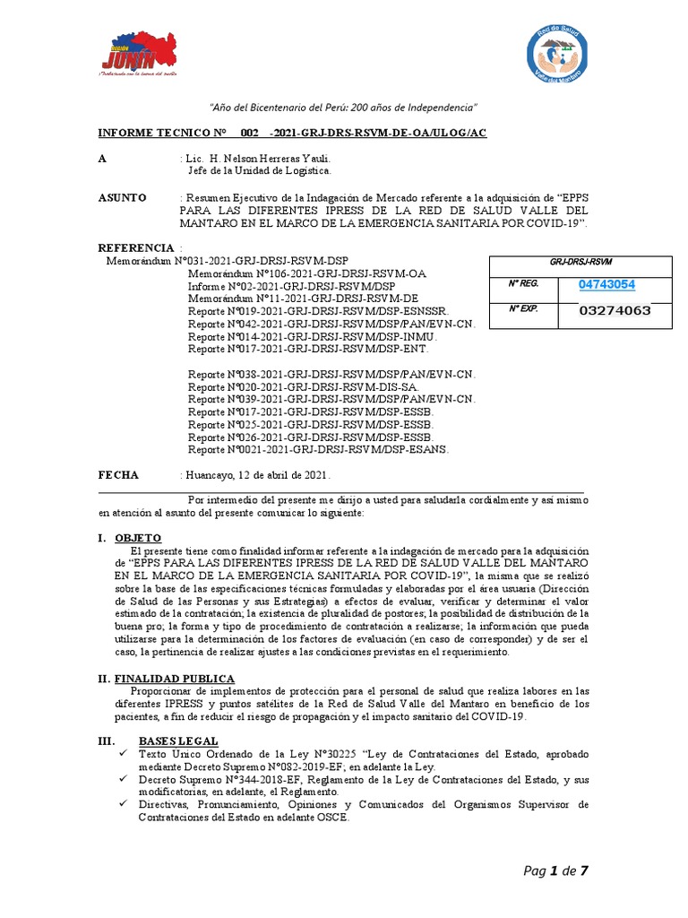 Informe Tecnico Indagacio EPP | PDF | Regulación | Mercado (economía)