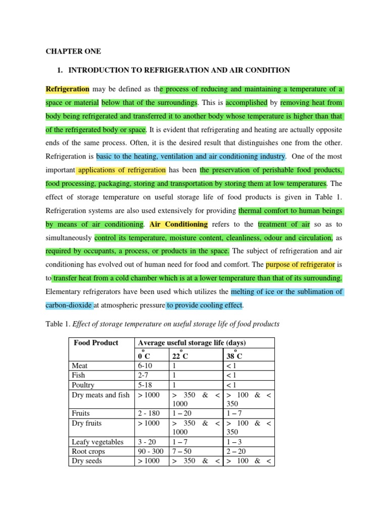 Mce537 - Introduction To Refrigeration System | PDF | Heat | Refrigeration