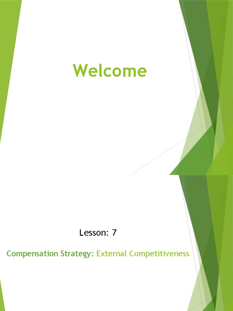 Lesson 7 External Competitiveness | PDF | Labour Economics | Employment