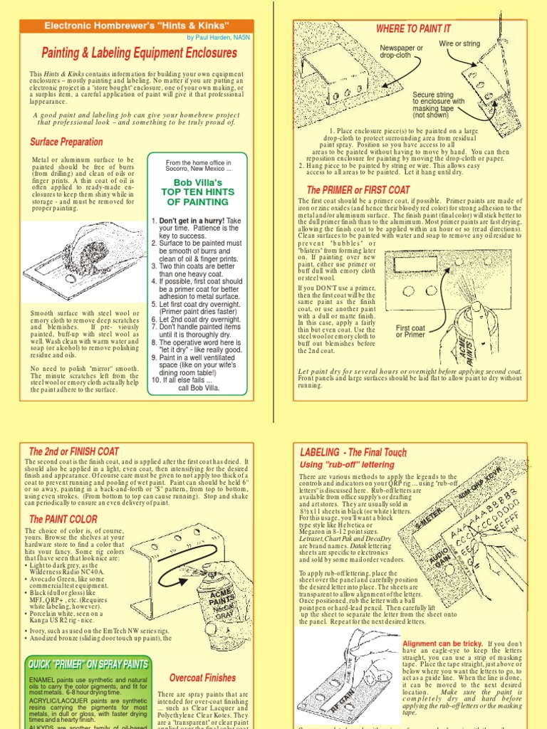 How To Label Paint Enclosures | Download Free PDF | Paint | Art Materials