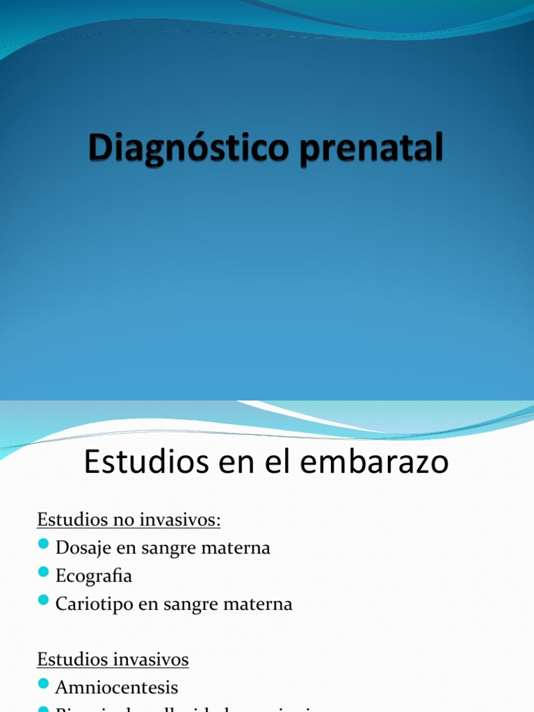 11 Power Point Diagnóstico Prenatal | PDF | El embarazo | Feto