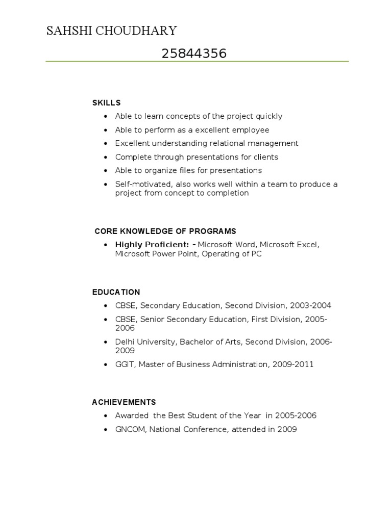 Shashi Resume | PDF | Career & Growth