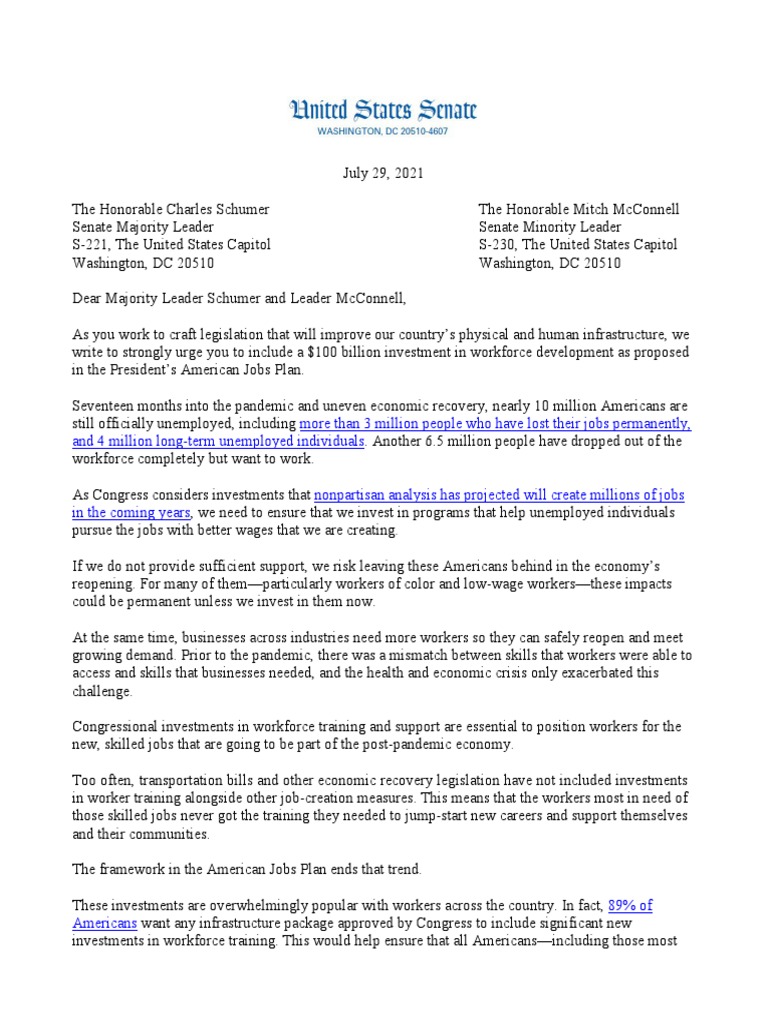 2021.07.29 Letter On Workforce Development Investments FINAL SIGNED ...