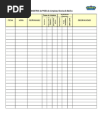 Ficha de Registro de Limpieza de Baños | PDF