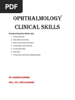 Eye Examination: OSCE Checklist | PDF | Clinical Medicine | Eye