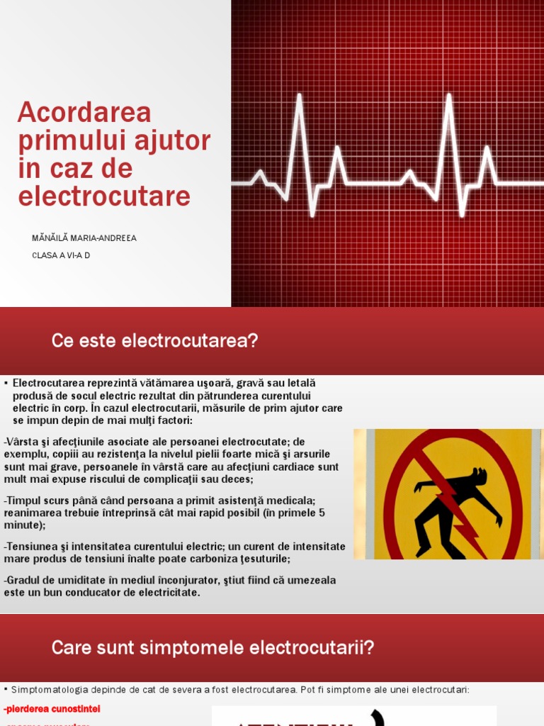 Acordarea Primului Ajutor in Caz de Electrocutare | PDF