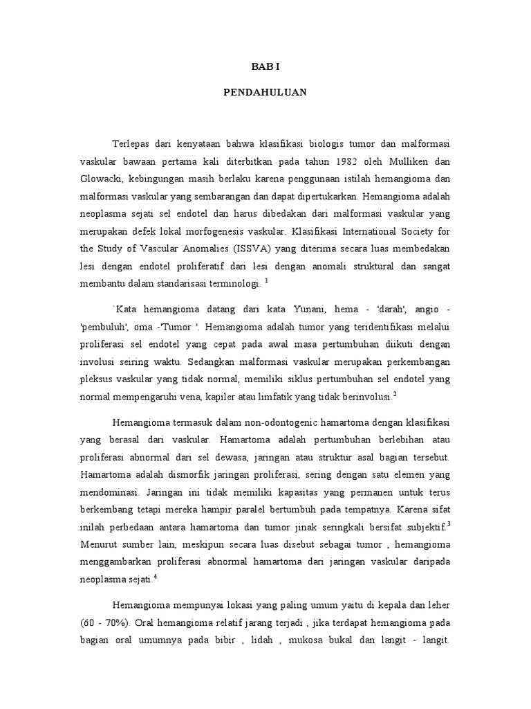 Panduan Hemangioma dan Malformasi Vaskular | PDF