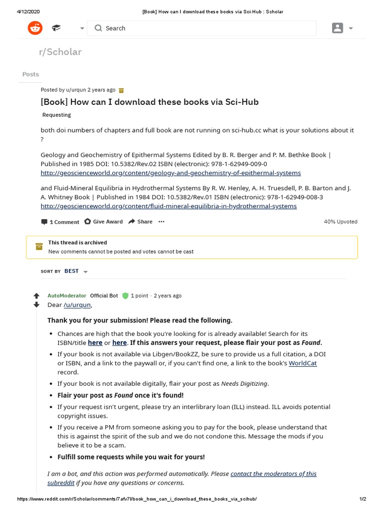 Books - How Can I Download These Books Via Sci-Hub - Scholar | PDF ...