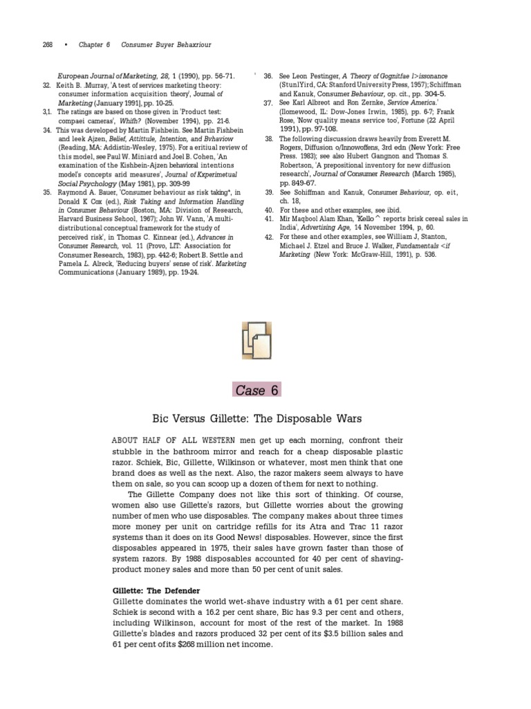 Gillette - Consumer Buying Behaviour Case Study | PDF | Shaving | Razor