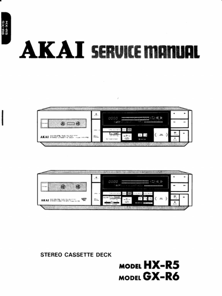Akai Gx-r6 Hx-r5 SM | PDF
