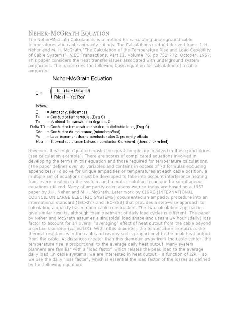 N - M G E: Eher C Rath Quation | PDF | Electrical Resistance And ...