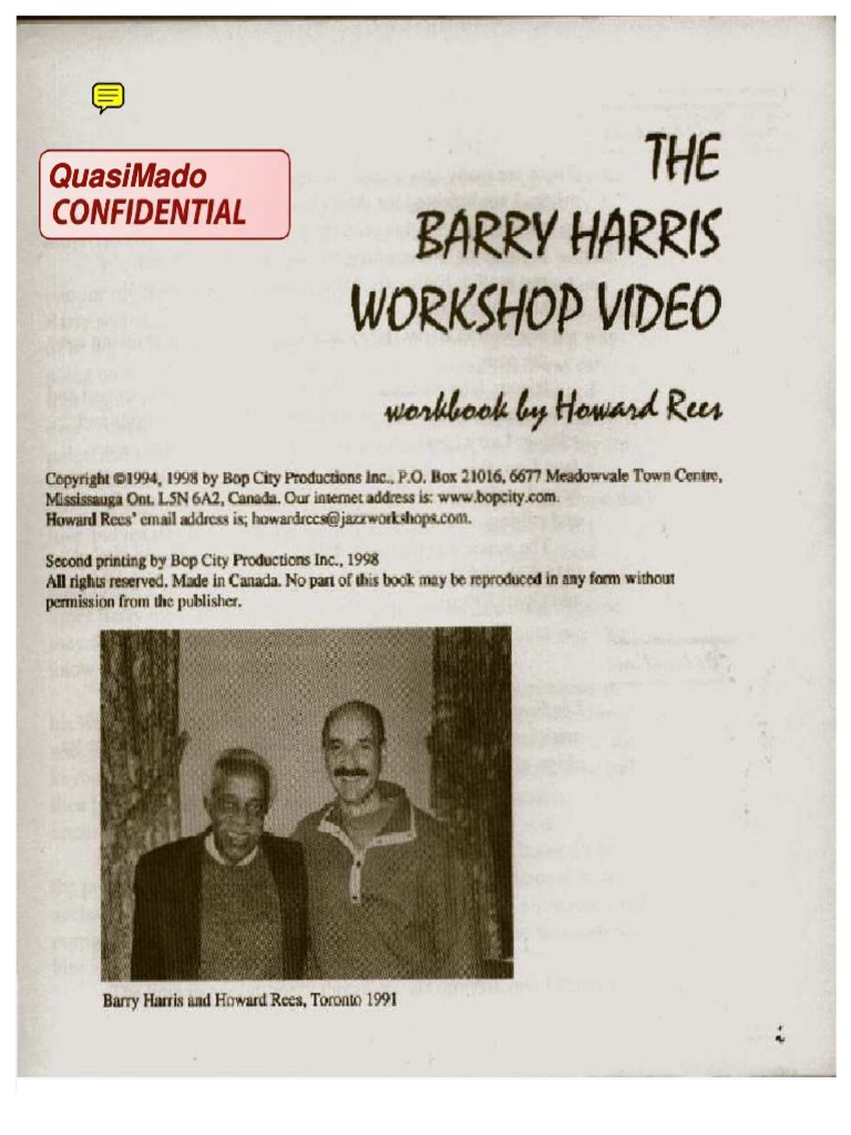 Barry Harris Technique | PDF